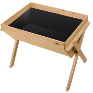 Outsunny Ghiveci Strat cu Flori Inaltat pentru Legume Plante Lemn ...